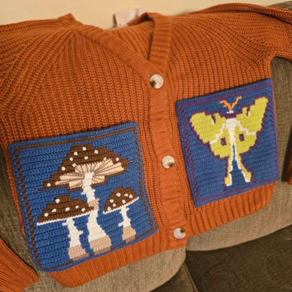 PDF PATTERN - Cardinal Forest Overlay Mosaic Blanket, for Cozy Winter ...