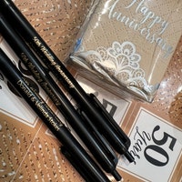 Custom Personalized Clear Stick Pens With Matching Trim & Imprint ...