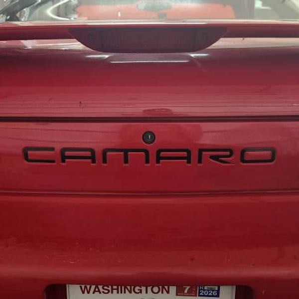 Vinyl Rear Letters Overlay Decal Stickers 1993-2002 Camaro Ss Z28 Rs ...