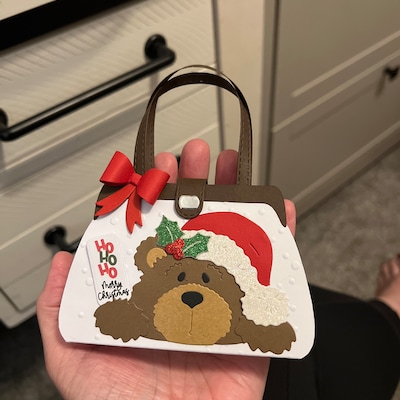 Handmade Christmas Paper Purse Gift Bag/gift Card Holder. Holiday Gift ...