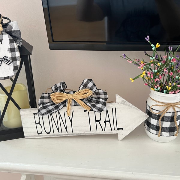 Stuffed Easter Bunny Decor Set of 2. Country Easter Rabbits, Farm House ...