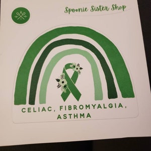 Asthma Sticker Asthma Awareness Stickers Floral Grey - Etsy