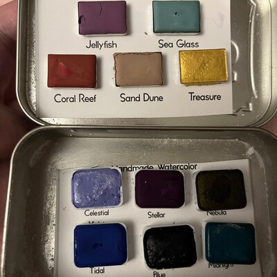 Handmade Watercolor Paints SUPERNOVA Artisan Paint Palette, Set of 6 ...