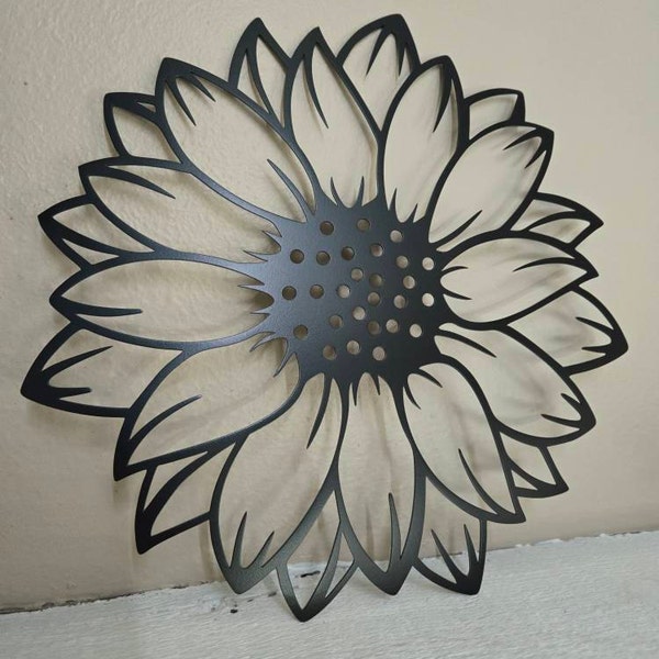 Sunflower Metal Wall Art, Sunflower Decor, She Shed Decor, Sunflower ...