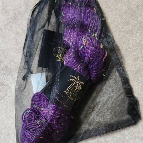 Dragonfly in Amber Blue, Gold, Yellow, White Merino Nylon Yarn ...