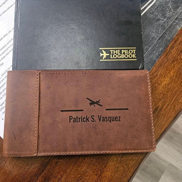 Pilots Log Laser Engraved Personalized, Diary, Notebook, Personalized ...