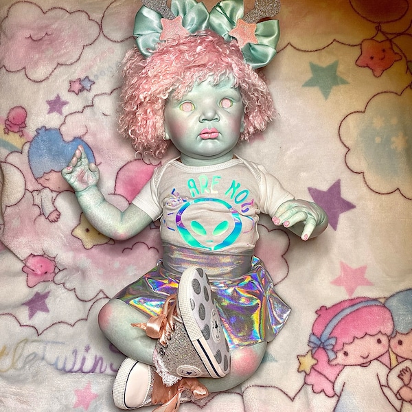 Kawaii Alien Antenna Bow Set - Uchuu Kei, Kawaii Ufo, Stars, Glitter ...