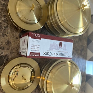 Communion Ware 3 Holy Wine Serving Tray With 3 Bread Plate Mirror ...