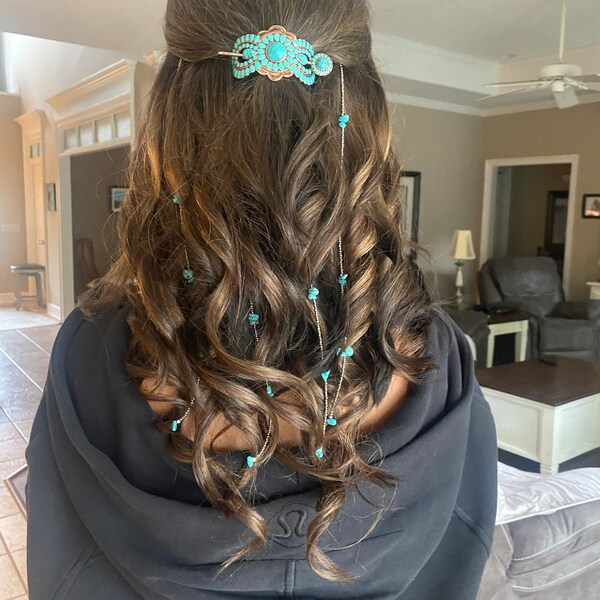 Lucky One Turquoise Hair Pin - Etsy