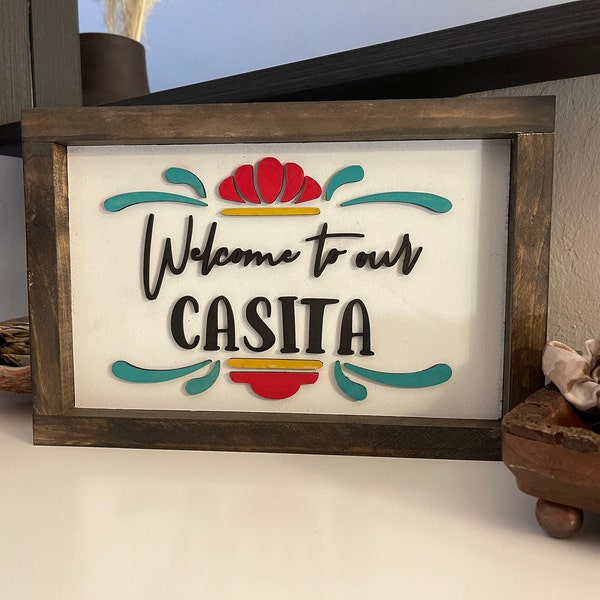 Our Little Casita, Spanglish, Wooden Sign, New House Present ...