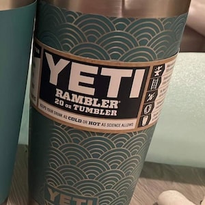 Zebra Print Laser Engraved 20oz Yeti Tumbler With Magslid Lid. - Etsy
