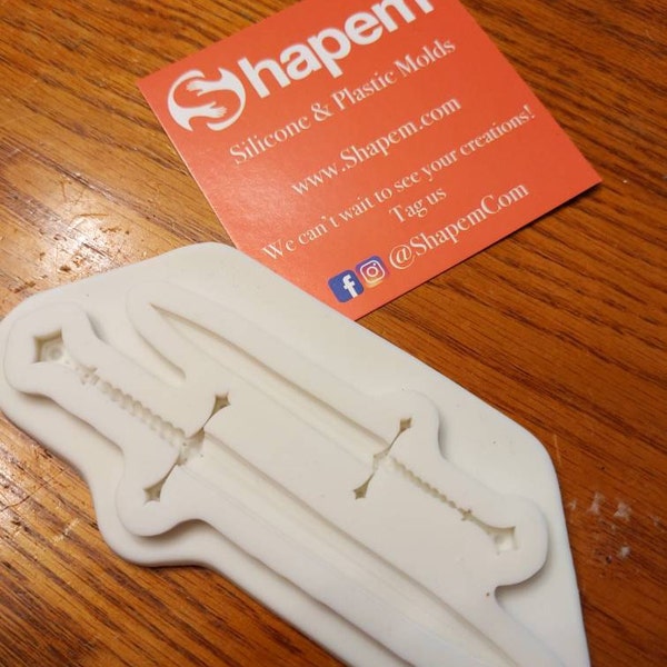 SWORD MOLD SET, Chocolate Mold, Fondant Mold, Dagger Mold, Molds for ...