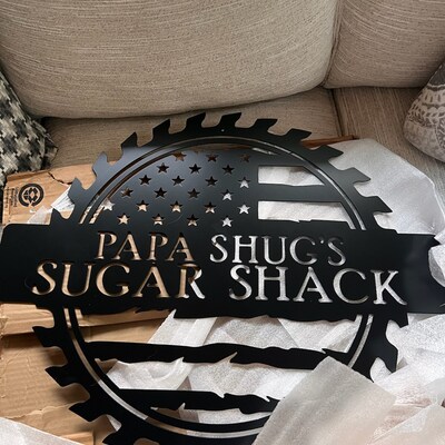 Personalized Man Cave Shop Sign Custom Metal Shop Sign Dad Gift Gift ...