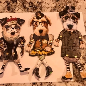 Printable Walrus and Carpenter articulated puppets paper | Etsy