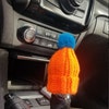 30 COLOURS Custom Gear Knob Stick Shift Cover Crochet Knitted Pom Pom ...