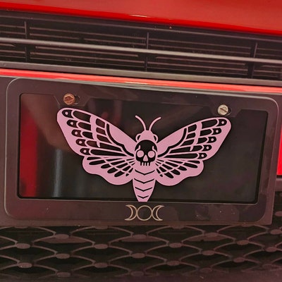 Skully Middle Finger Front License Plate Vanity Plate - Etsy