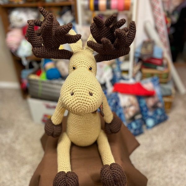 PATTERN - Moses the Moose - Crochet Amigurumi Pattern - Etsy
