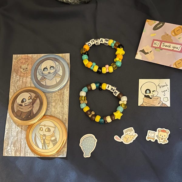 Undertale AU Inspired Handmade Character Kandi Bracelets + Custom AU ...