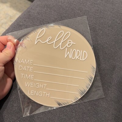 Acrylic Baby Milestone Marker, Baby Milestone Discs, Interchangeable ...