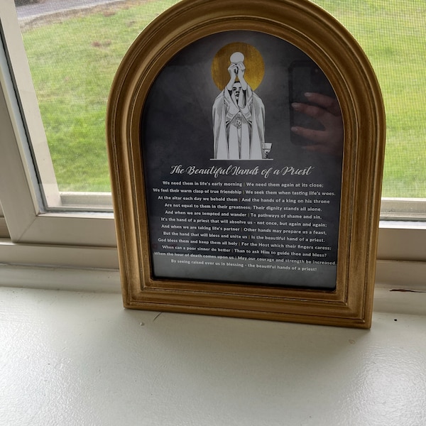 Catholic Priest Gift, Beautiful Hands of a Priest Poem, Catholic ...