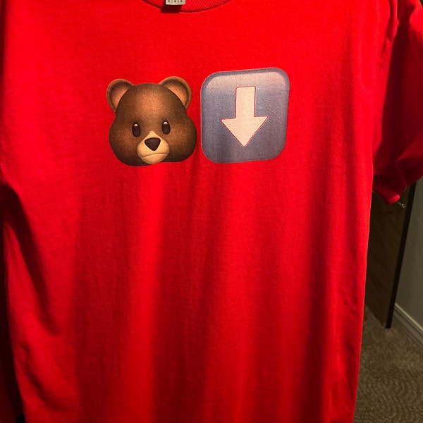 Bear Down Arrow Emoji Sticker - Etsy