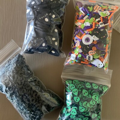 Alien Polymer Clay Slices, Nail Art Slices, Faux Sprinkles, UFO ...