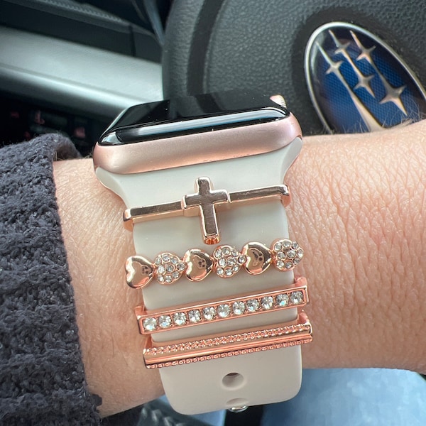 Cross Stackable Watch Band Charms for Apple Watch, Fitbit, Watch Sports ...