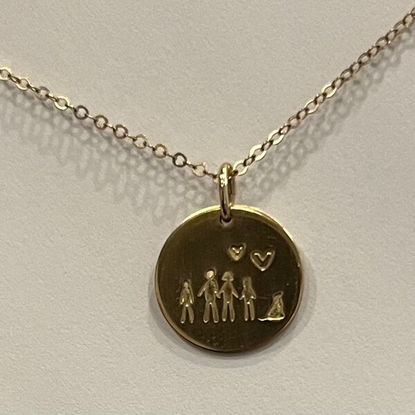 Stick Family Necklace, Personalized Family Necklace, Custom Family ...