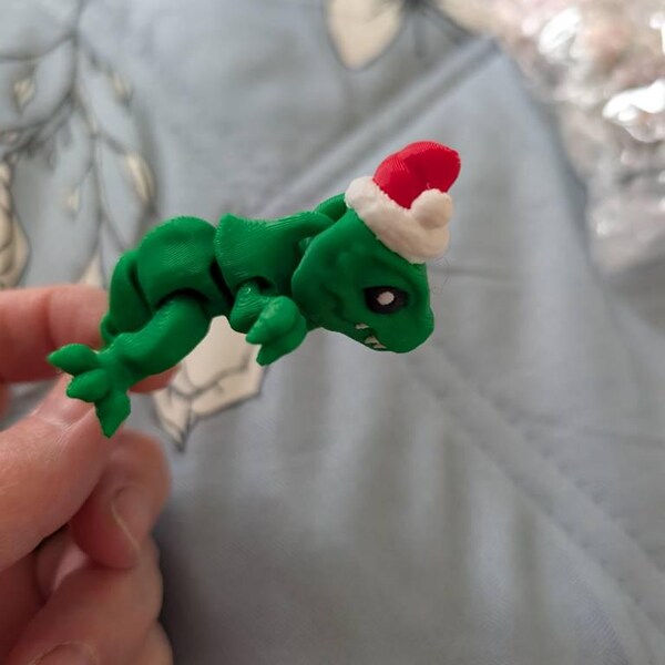 Mini Grinch, Articulated, Flexible Fidget Sensory Toy, 3D Printed, Mini Gift Idea, 3d Printed ...