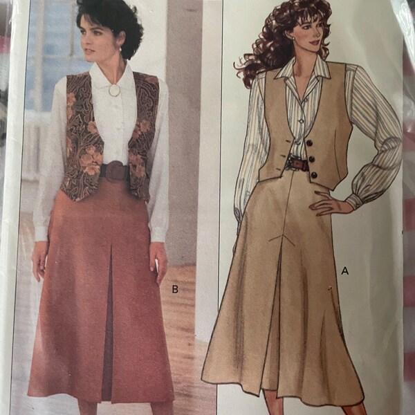 PENCIL SKIRT Pattern New Look 6444 Miss 8-18 High Waist Skirt Dart Fit ...