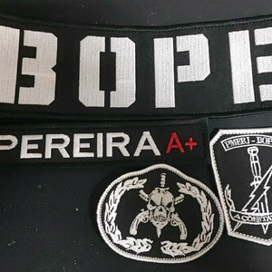 AGENT Embroidery Patch 4x10 and 2x5 Inches Hook Backing White | Etsy