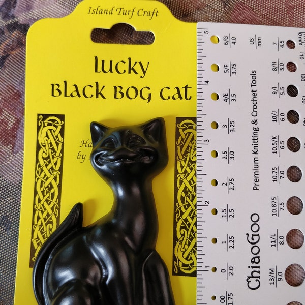 Irish Turf Lucky Black Bog Cat (small) 3.25" [GF2] - Etsy