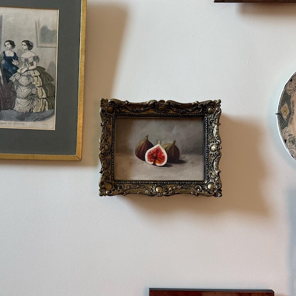 Vintage Framed Seascape Oil Painting | Original Arched Antique Tropical ...