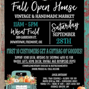 Fall Event Flyer, Custom Flyer, Vendor Flyer, Invitation for Vendors ...