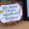 5x7 My Next Chapter Begins at Graduation Table Sign Table Sign Table ...
