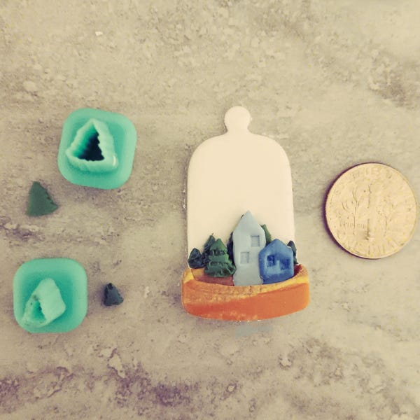 Mini Micro Leaf Set Clay Cutters Polymer Clay Floral Making Tool