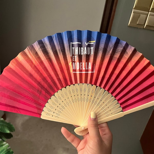 Personalized Paper Fans Wedding Party Favors Gifts Guests Custom ...