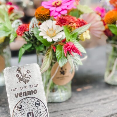 Metal QR Codes-business Logo Restaurants Menu QR Code Sustainable and ...