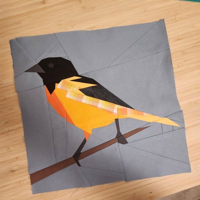 Cardinal Fppbackyard Birds Seriespaper Piecing Quilt Block Pattern - Etsy