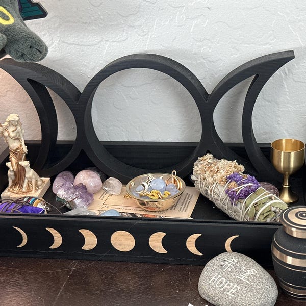 Greek Goddess Hera Full Altar, Hera Statue Mini, Chalice, Hera Offering ...