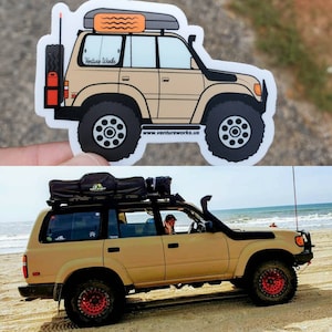 Toyota Land Cruiser Sticker 80 Series FJ80 FZJ80 Decal HDJ80 HZJ80 ...