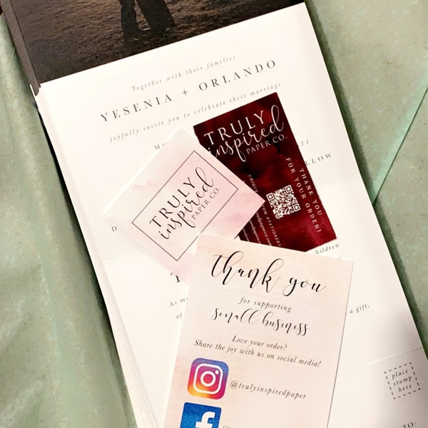Tri Folding Wedding Invitation, Tri Fold Invite, Minimal Wedding ...