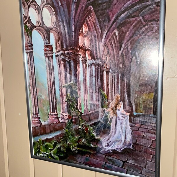 Alice Falling Down the Rabbit Hole Painting - Etsy