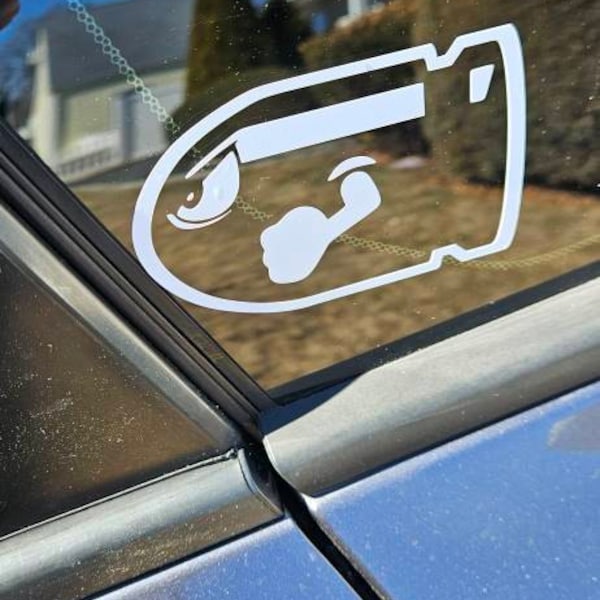 Quiet Emoji Decal | Shh Emoji | Sleeper Build Decal | Smiley Car ...