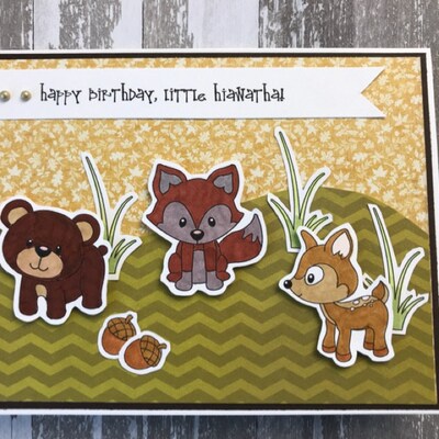 Woodland Animals Digital Stamps Clipart - Etsy UK