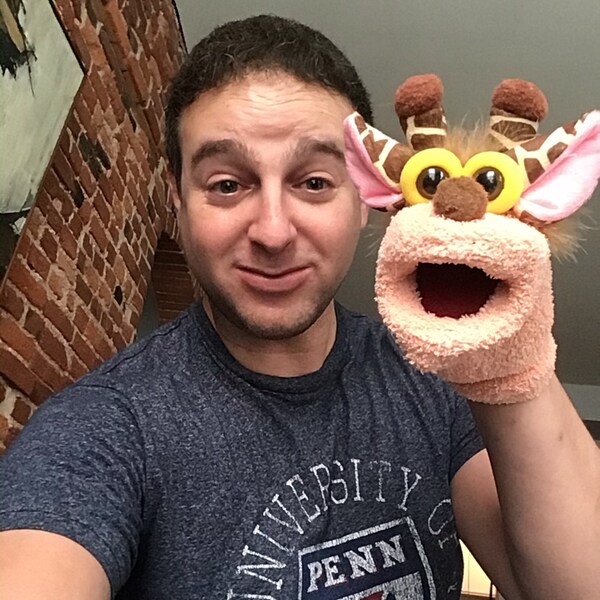 Funny Sock Puppet in Christmas Colors Gift for Young Children , Unique ...