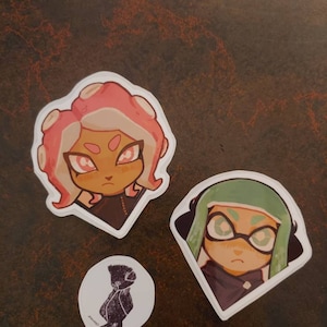 Splatoon Stickers Squid Sisters off the Hook Agents 3 and - Etsy