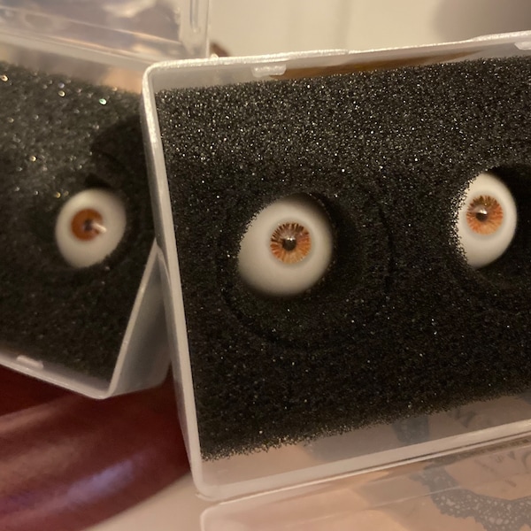 Resin BJD Ball Jointed Doll Eyes - Made to Order - "shades of Brown" - Etsy