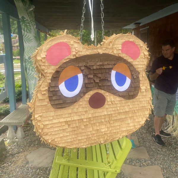 Animal Crossing Tom Nook Character Handmade Pinata Medium 18 ...