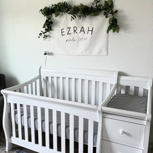 Baby Name Flag Canvas Flag Nursery Name Sign Custom Name - Etsy